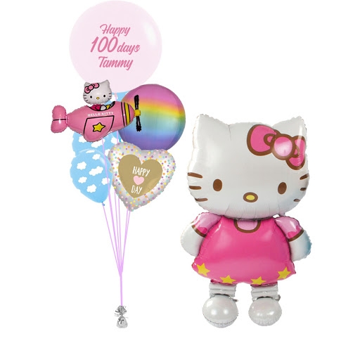 100 Pink Balloon Number balloons vancouver JC Balloon Studio