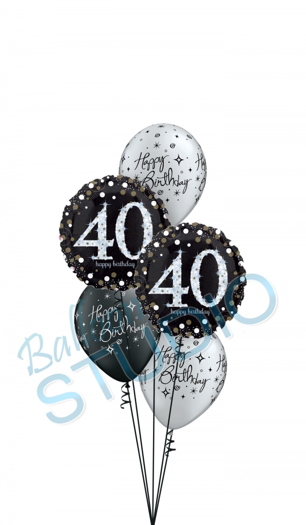 40th Birthday Balloon Bouquet balloons vancouver JC Balloon Studio