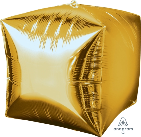 Gold Cube Cubez Balloon balloons vancouver JC Balloon Studio