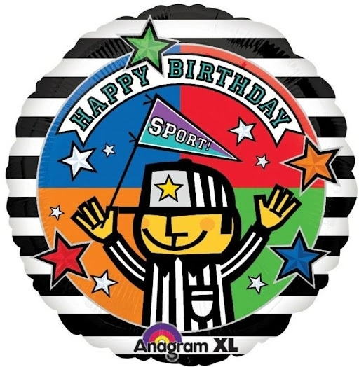 Sports Referee Happy Birthday Balloon balloons vancouver JC Balloon Studio
