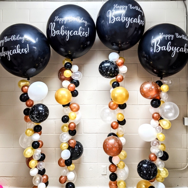 Aged To Perfection Custom Printed Balloon Strand Set Of 4 balloons ...