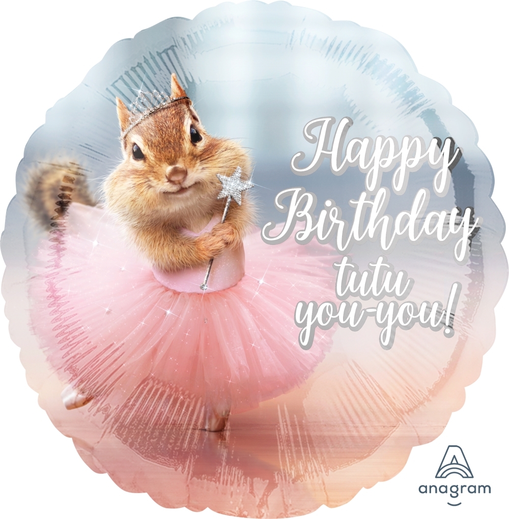Avanti Birthday Ballerina Fairy Squirrel TuTu balloon balloons ...