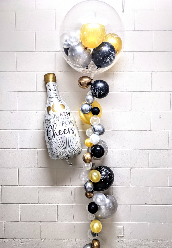 Awesome New Year Bubble Strand Balloon Set balloons vancouver JC ...