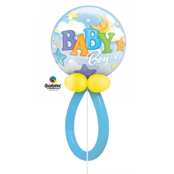Baby Script Tassel Balloon balloons vancouver JC Balloon Studio