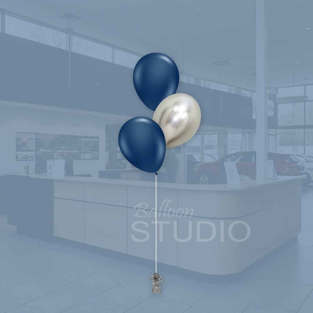 (18inch) Balloon Tree of 3 balloons vancouver JC Balloon Studio