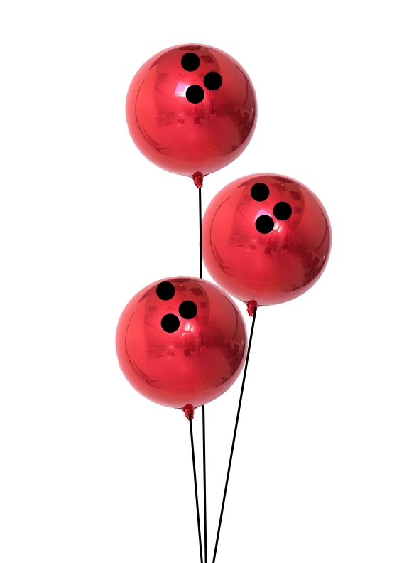 Bowling Ball Balloon Bouquet balloons vancouver JC Balloon Studio