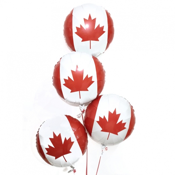 Canada Flag Balloon Wall balloons vancouver JC Balloon Studio