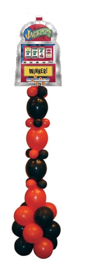 Casino Slot Machine Stand Up 22 balloons vancouver JC Balloon Studio