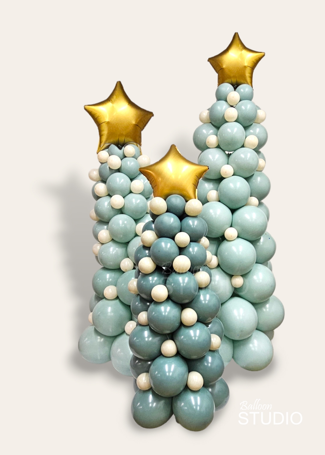 Christmas Tree Trio balloons vancouver JC Balloon Studio