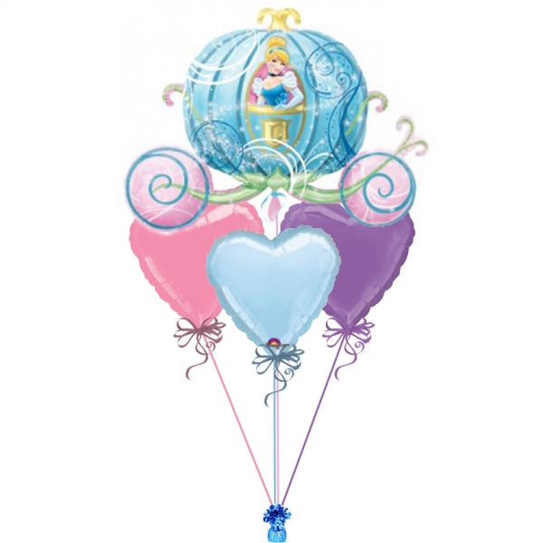 Cinderella Carriage Bouquet 1 balloons vancouver JC Balloon Studio