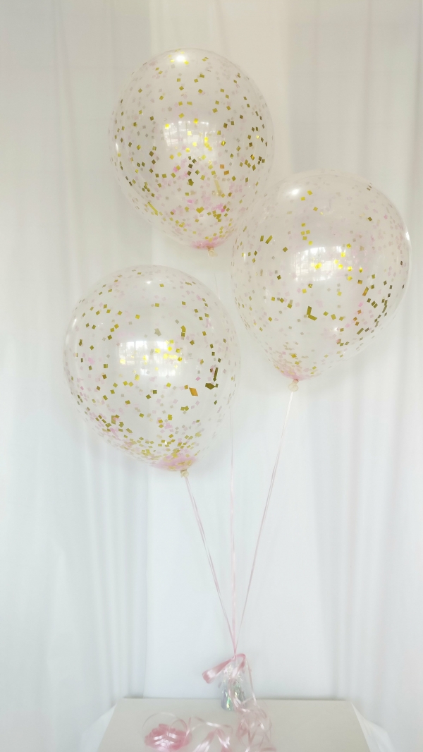 Dozen Confetti Balloons balloons vancouver JC Balloon Studio