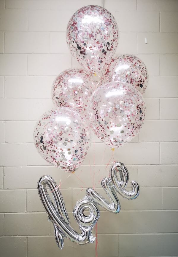 Confetti Love Bouquet Supreme balloons vancouver JC Balloon Studio