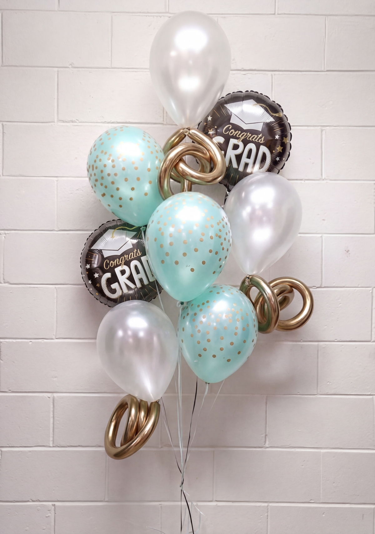 Congrats Grad Fresh Confetti and Twirls Balloon Bouquet balloons ...