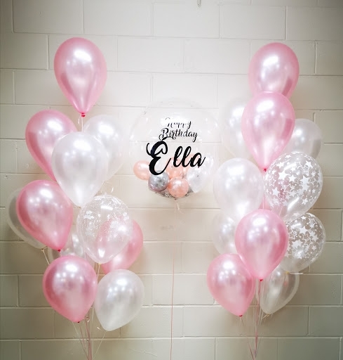 Crystal Bubble Custom Printed Bundle balloons vancouver JC Balloon Studio