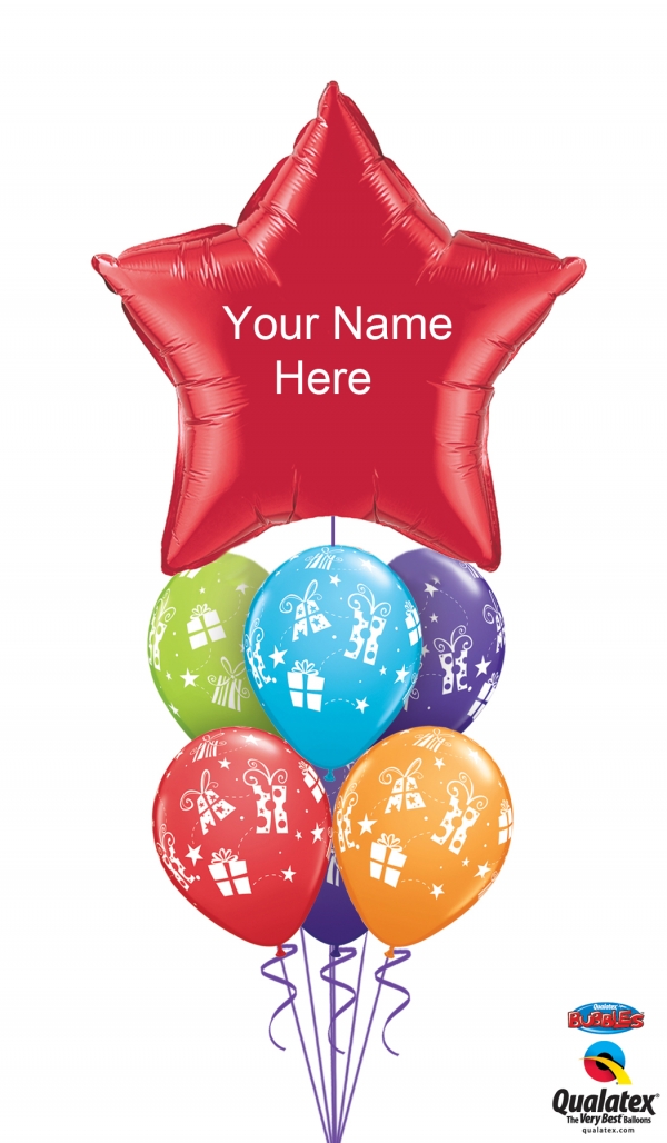 Gift Custom Name Balloon Bouquet balloons vancouver JC Balloon Studio