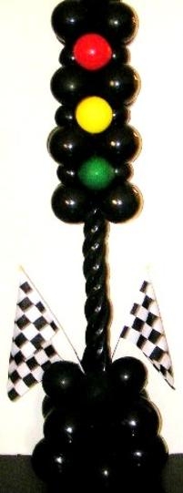 Disney Car Traffic Light Race Column 14 balloons vancouver JC Balloon ...