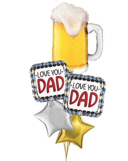 Drink up dad love you dad Balloon Bouquet balloons vancouver JC Balloon ...
