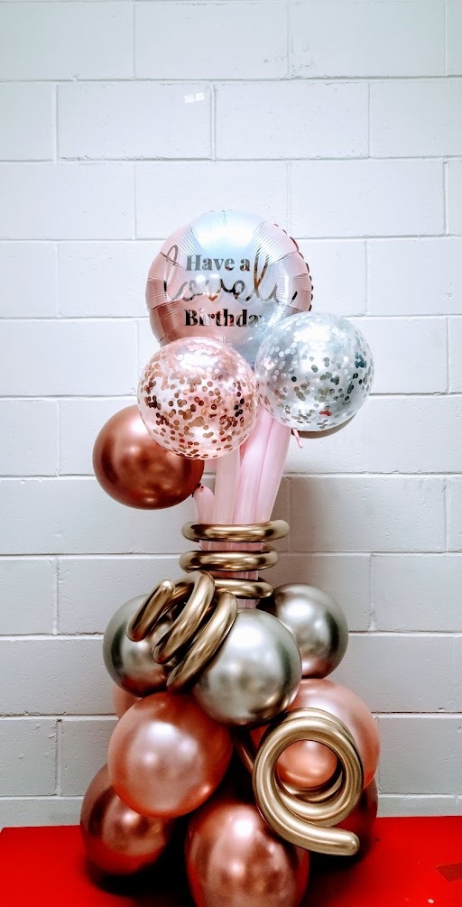 Elevate Your Birthday Stand Up balloons vancouver JC Balloon Studio