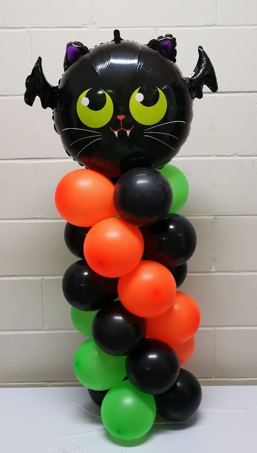Fat Cat Bat Halloween Stand Up balloons vancouver JC Balloon Studio