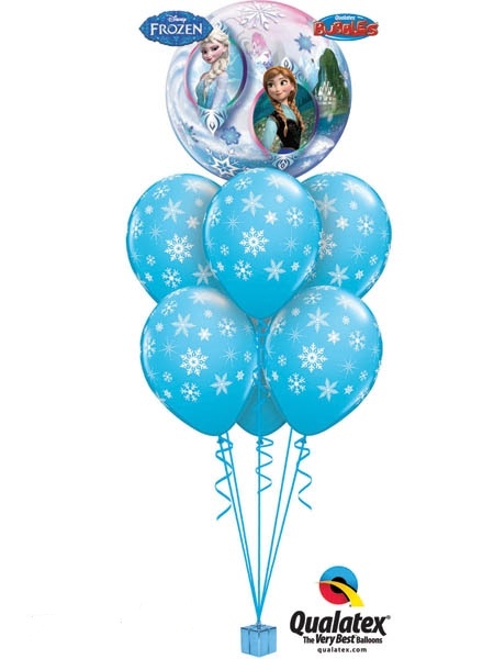 Simple Crystal Confetti Frozen Birthday Balloon Bouquet balloons ...