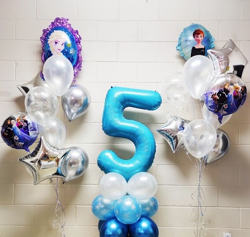 Crane Truck Birthday Balloon Bouquet balloons vancouver JC Balloon Studio