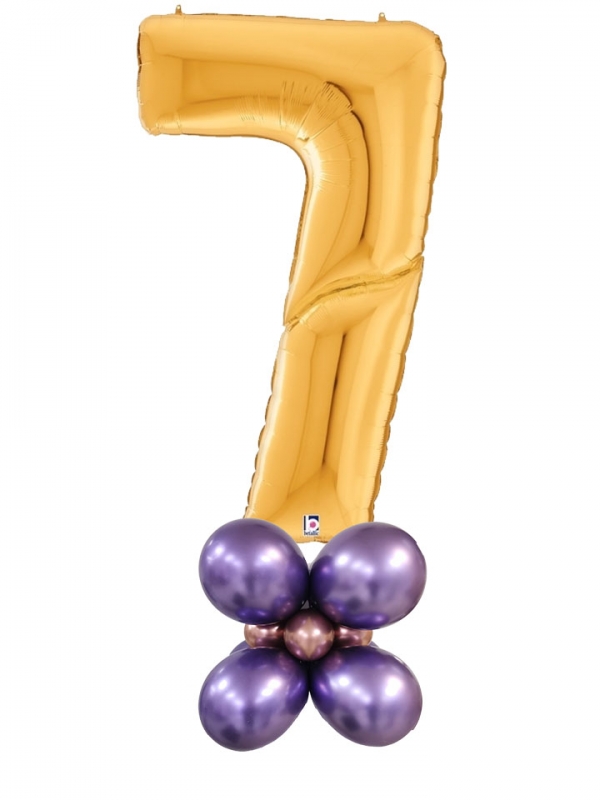Giant 6ft Number 7 Balloons balloons vancouver JC Balloon Studio