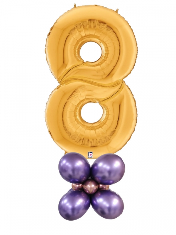 Giant 6ft Number 8 Balloons balloons vancouver JC Balloon Studio