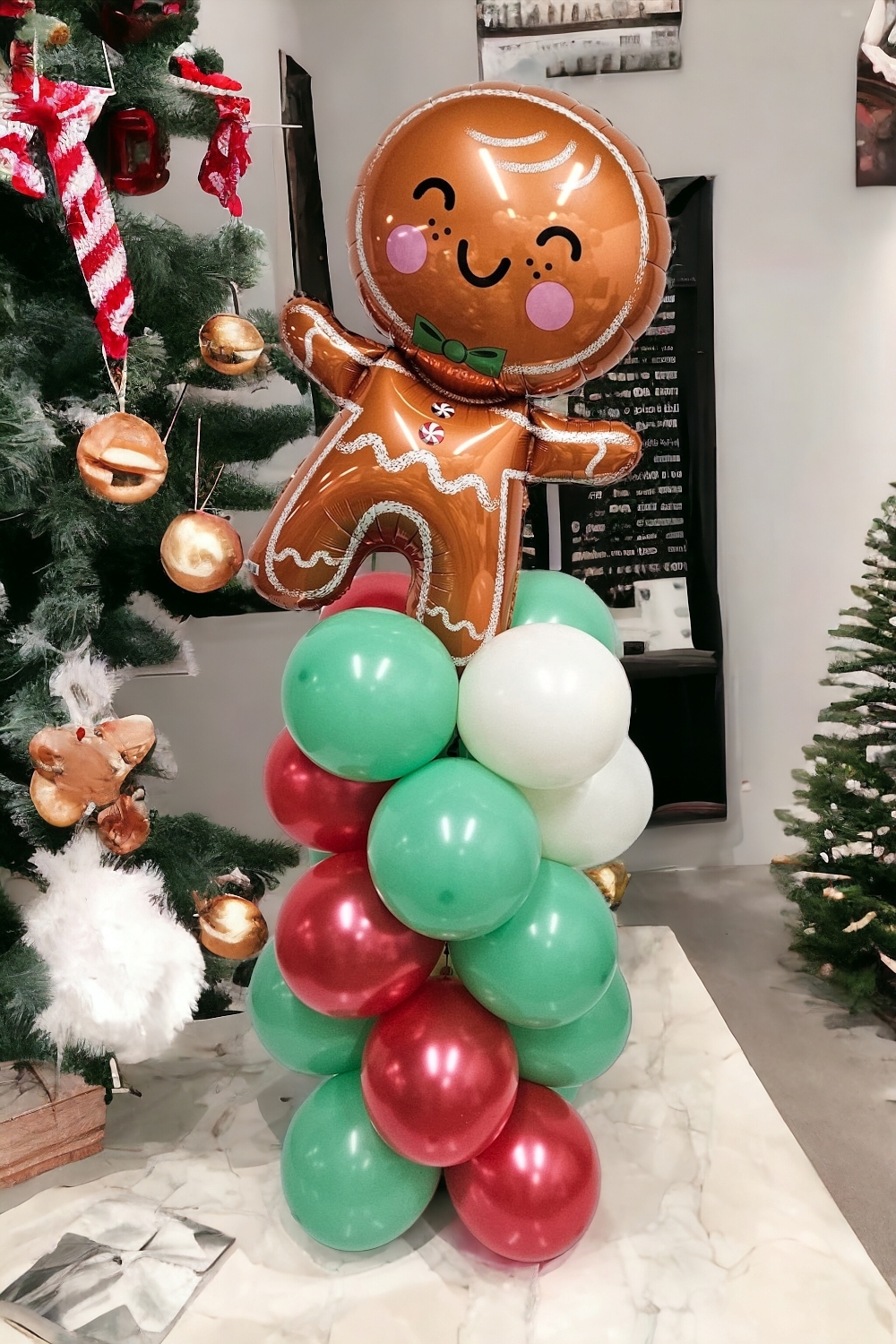 Gingerbread Cookie Stand Up balloons vancouver JC Balloon Studio