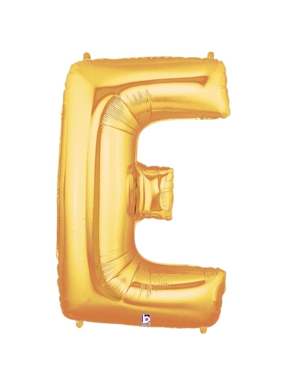 Gold Balloon Letter E balloons vancouver JC Balloon Studio