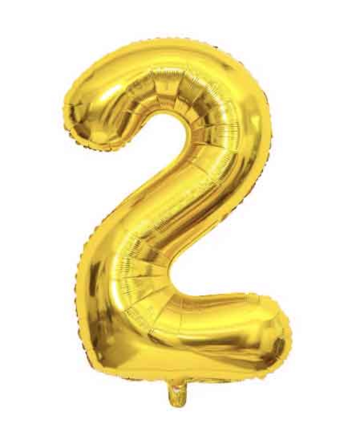 Gold Balloon Number 2 balloons vancouver JC Balloon Studio