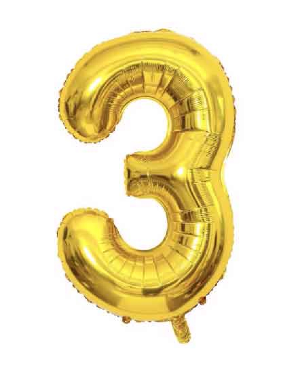 Gold Balloon Number 3 balloons vancouver JC Balloon Studio