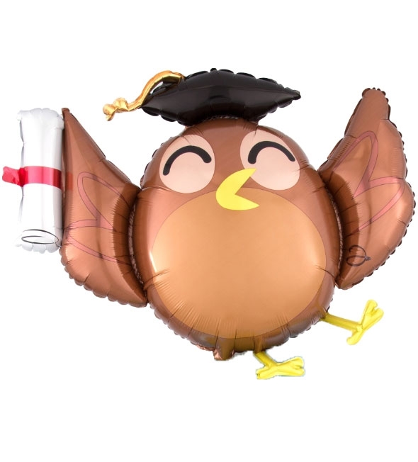 Graduation Owl Balloon balloons vancouver JC Balloon Studio