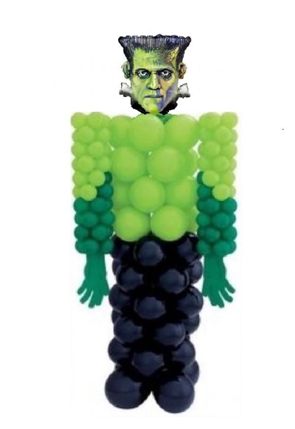 Halloween Frankenstein Column balloons vancouver JC Balloon Studio