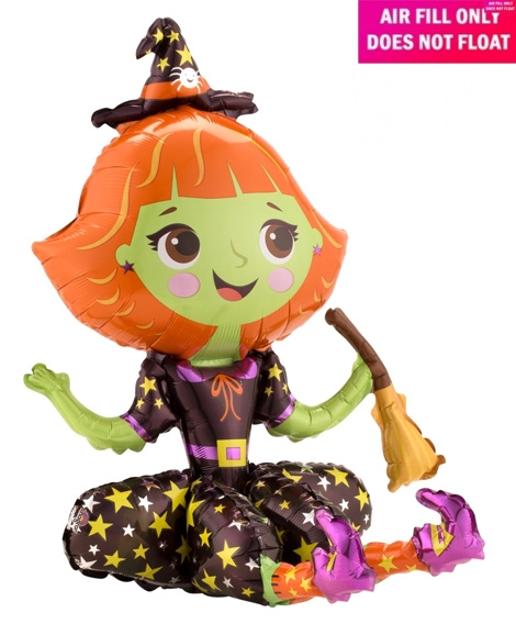 Halloween Witch Air-Fill Sitting Balloon balloons vancouver JC Balloon ...