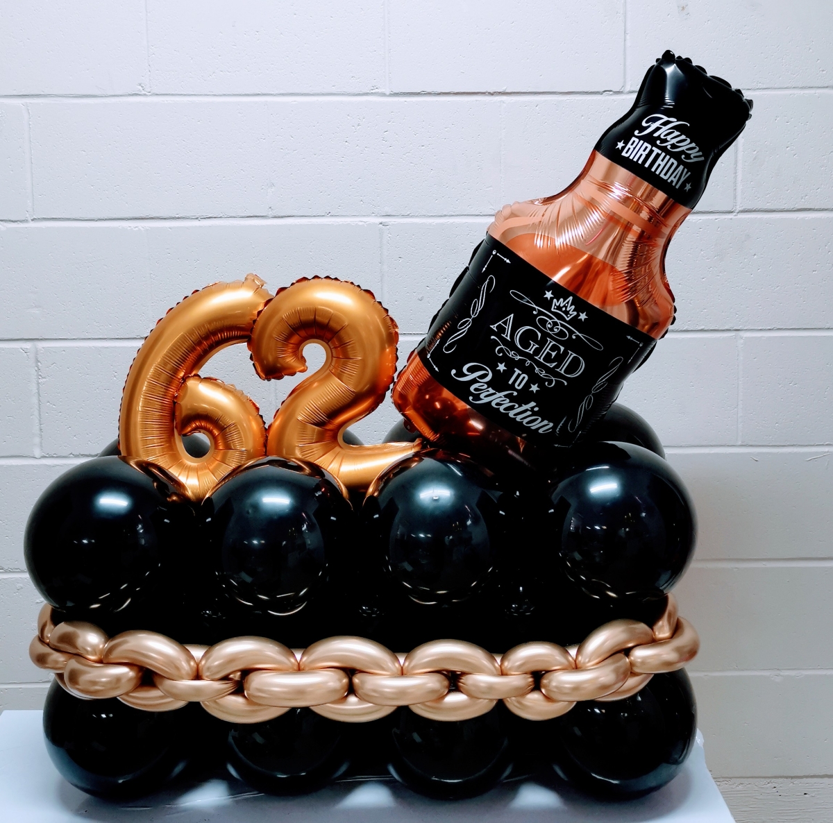 Happy Birthday Centerpiece 11 balloons vancouver JC Balloon Studio