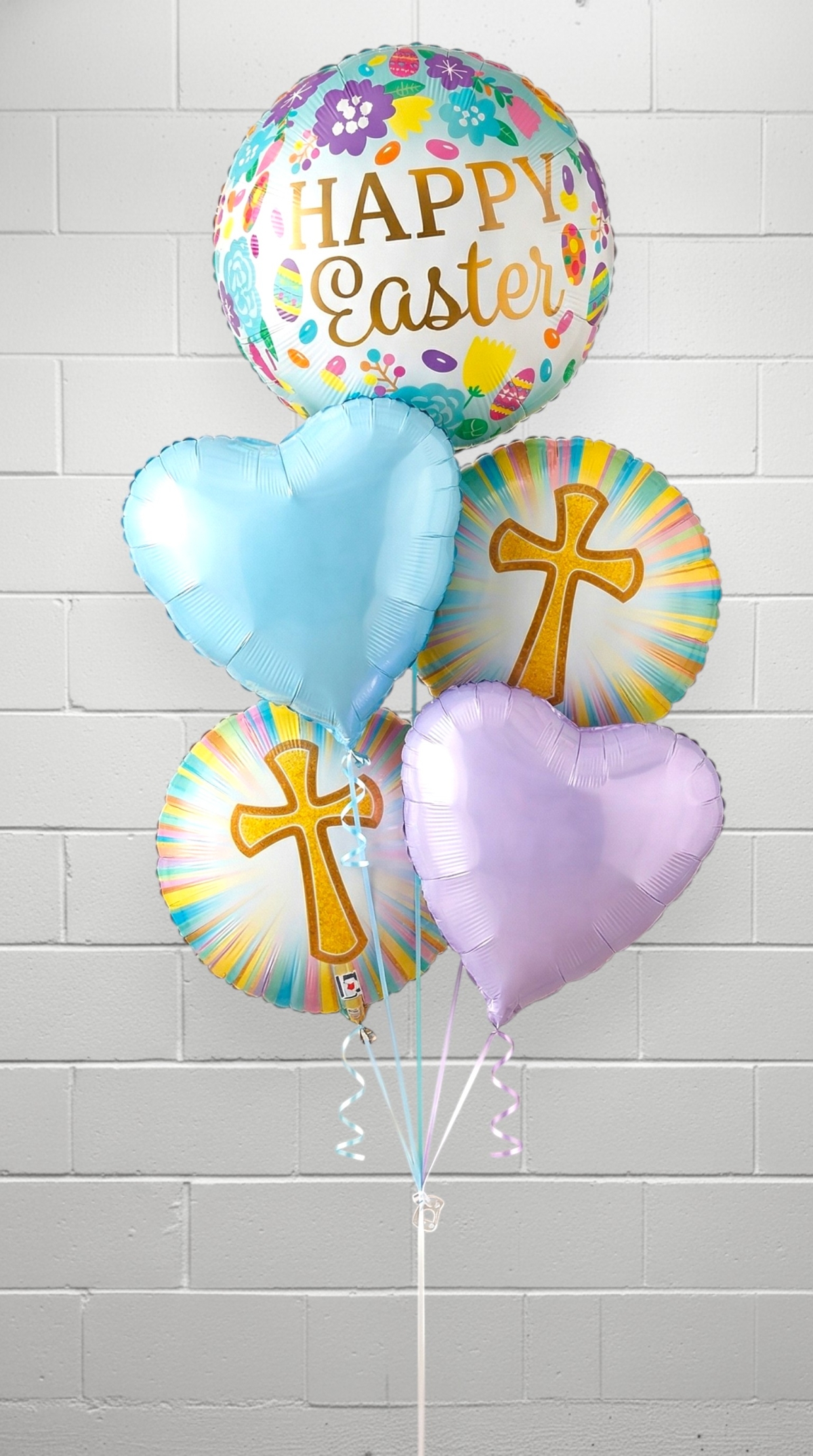 Hearts and Easter Balloon Bouquet balloons vancouver JC Balloon Studio