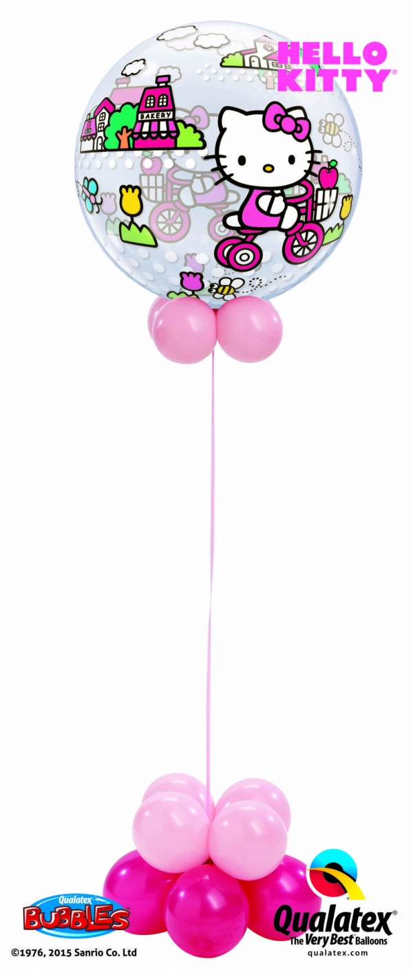 Hello Kitty Centerpiece 11 balloons vancouver JC Balloon Studio