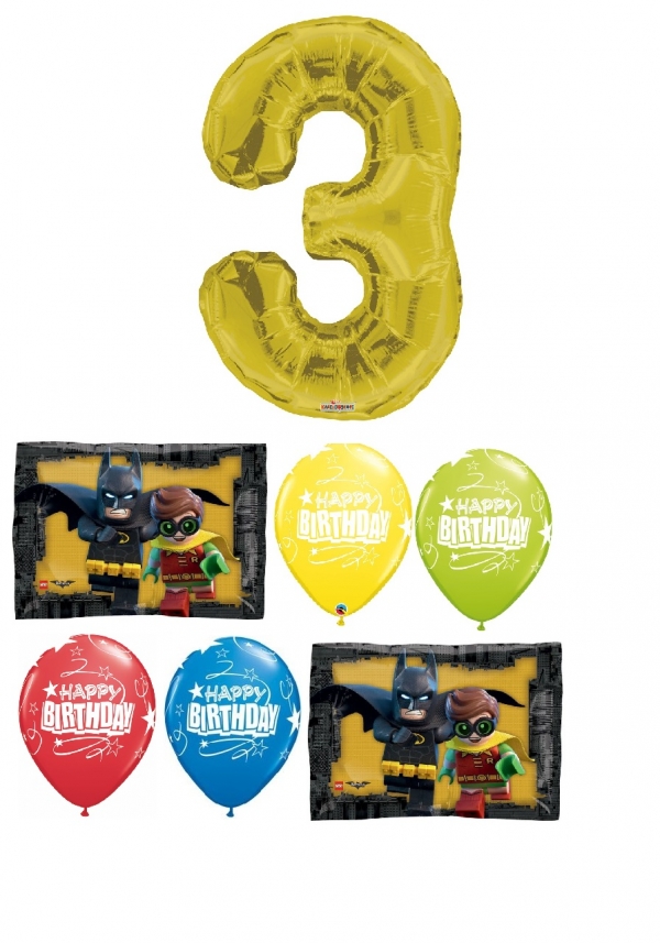 Lego Batman Pick An Age Gold Birthday Bouquet balloons vancouver JC ...