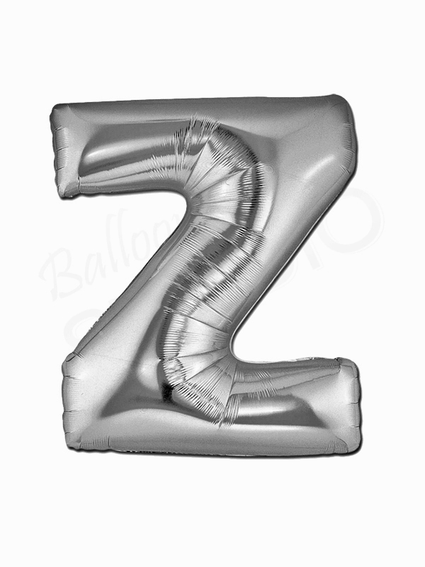 Silver Letter Balloon Z balloons vancouver JC Balloon Studio
