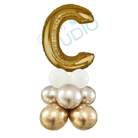 Letter C Balloon 55inch Standup balloons vancouver JC Balloon Studio