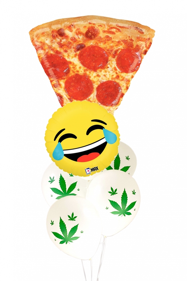 Marijuana Balloons and Pizza bouquet balloons vancouver JC Balloon Studio