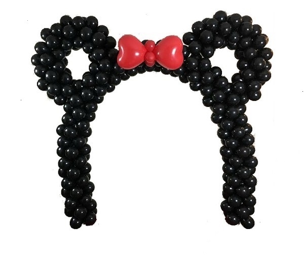 Minnie Mouse Arch 23 balloons vancouver JC Balloon Studio