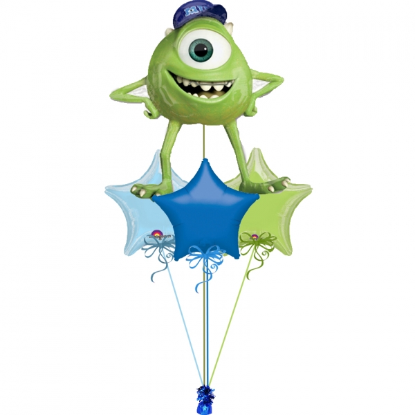Monsters Inc Mike Bouquet 4 balloons vancouver JC Balloon Studio