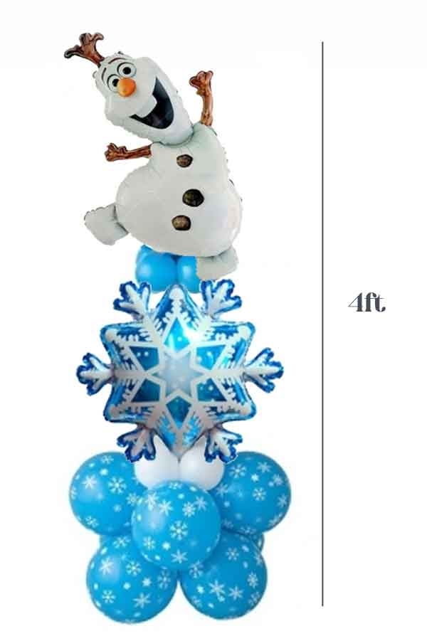 [4ft] Frozen Olaf Stand Up 16 balloons vancouver JC Balloon Studio