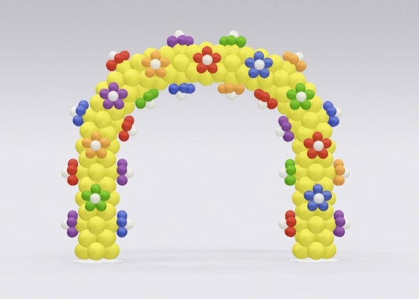 [10x10FT] Sprouting Flowers Spring Balloon Arch - Outdoor balloons ...