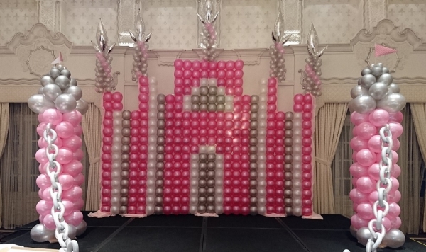 Princess Balloon Castle 14 balloons vancouver JC Balloon Studio