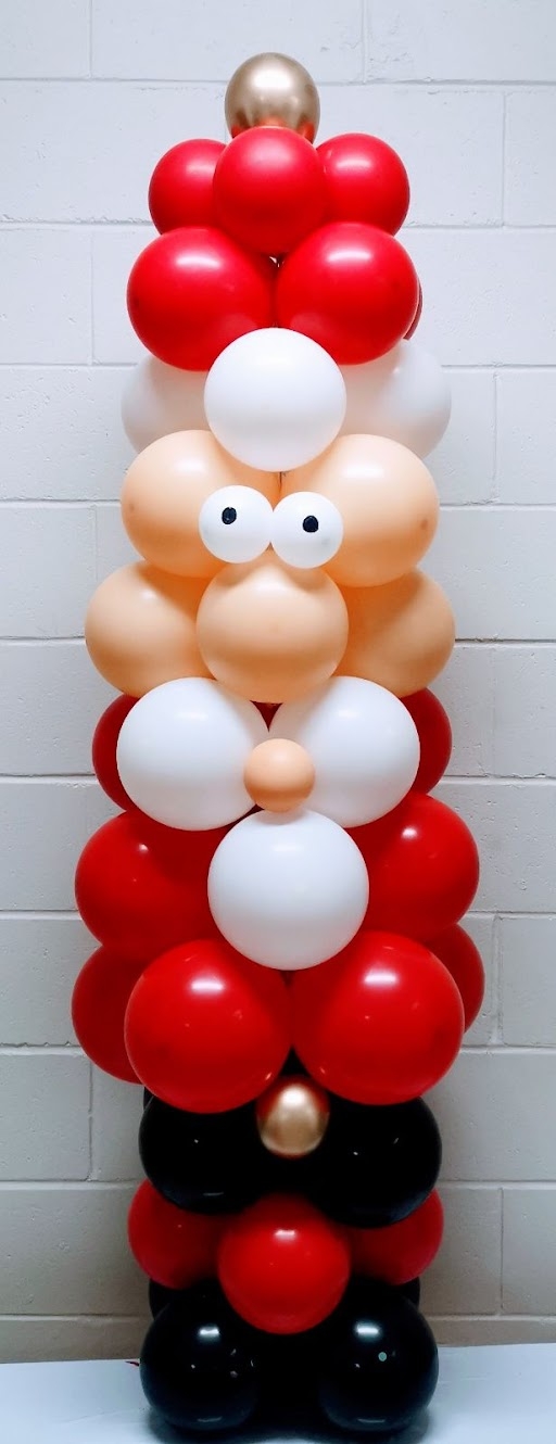 Seriously Cute Santa Standup balloons vancouver JC Balloon Studio
