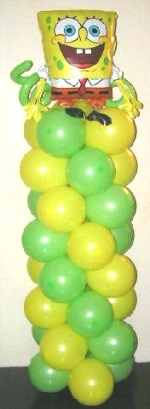 SpongeBob Column 9 balloons vancouver JC Balloon Studio