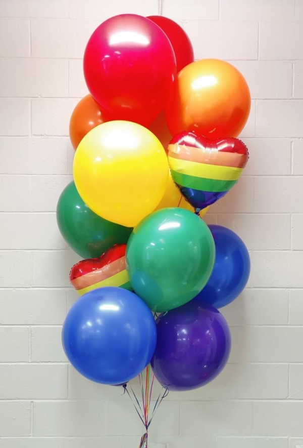 Super Massive Pride Rainbow Balloon Bouquet balloons vancouver JC ...