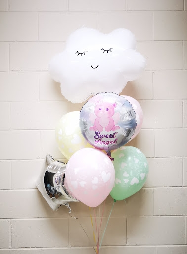 Sweet Angel Baby Girl Balloon Bouquet balloons vancouver JC Balloon Studio
